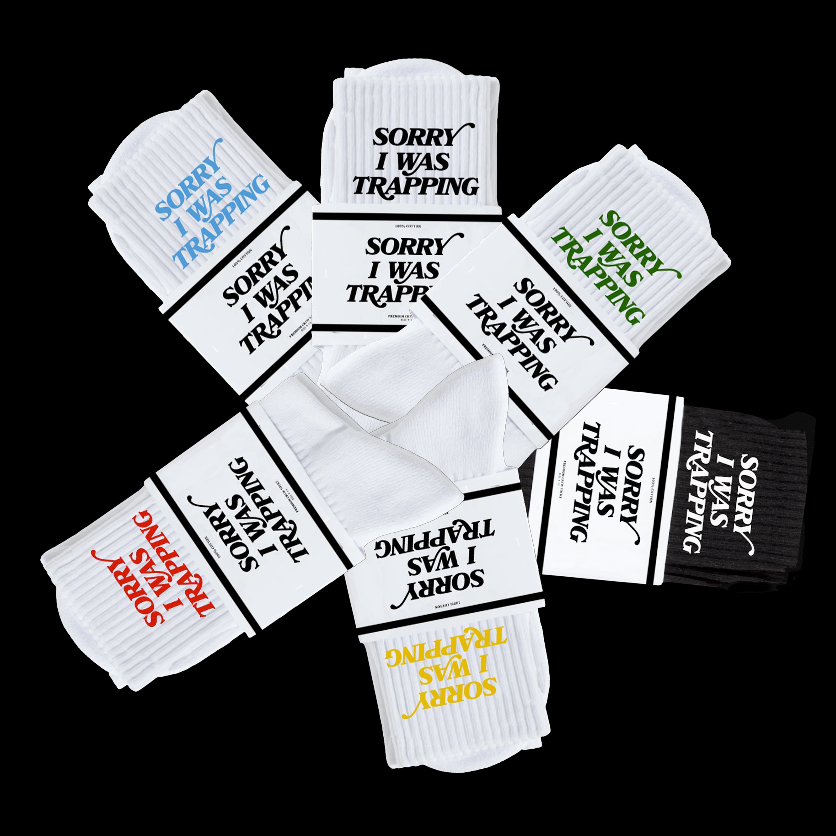 SIWT Socks [6 Pack] – Sorry I Was Trapping